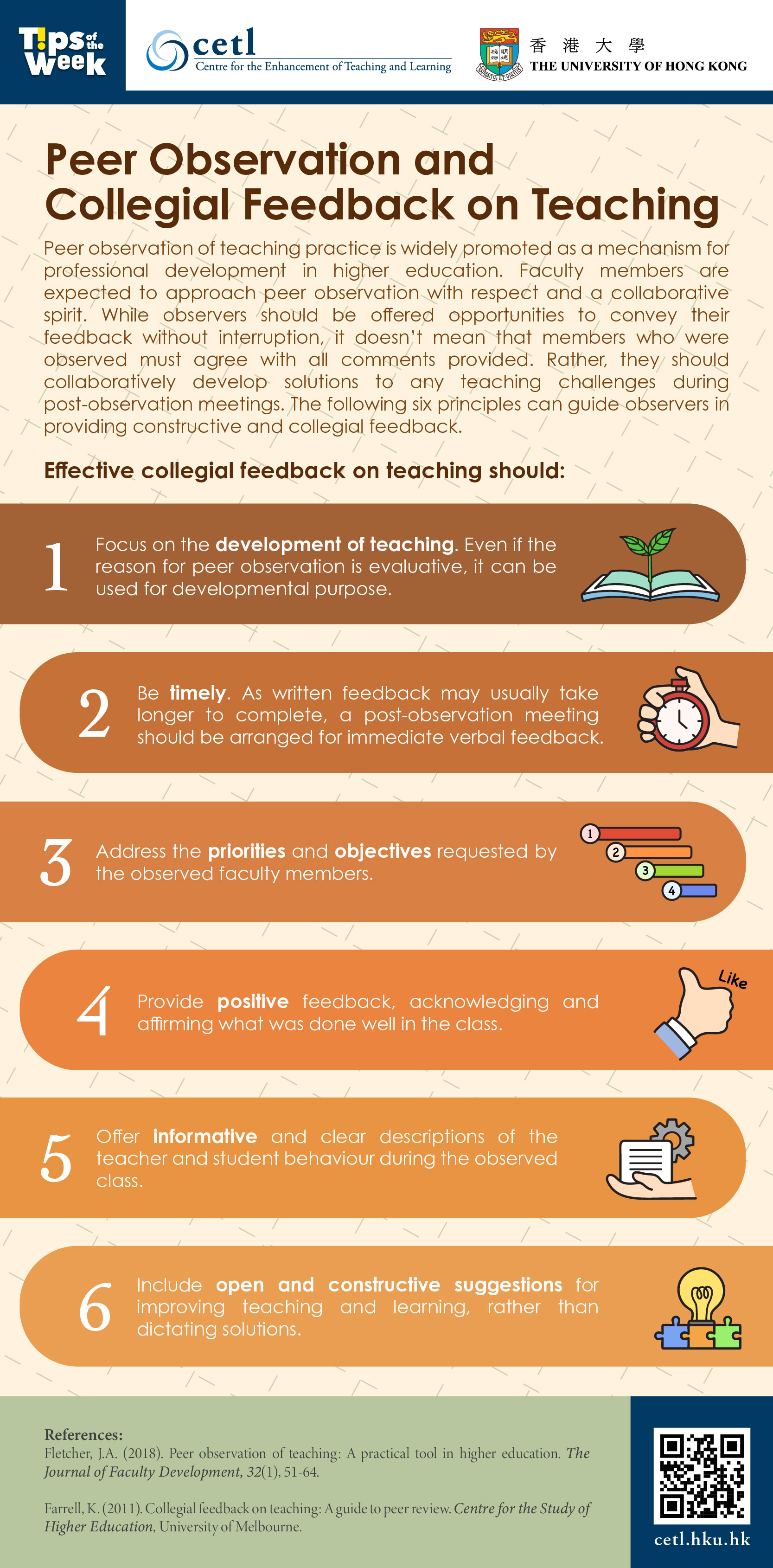 CETL Tips Of The Week Peer Observation And Collegial Feedback On